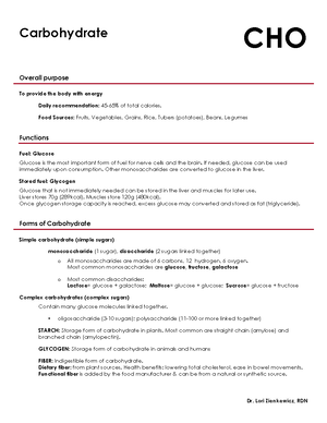 Guided Notes Lipids copy - Guided Notes: Lipids FON241 Module 3 Basic ...