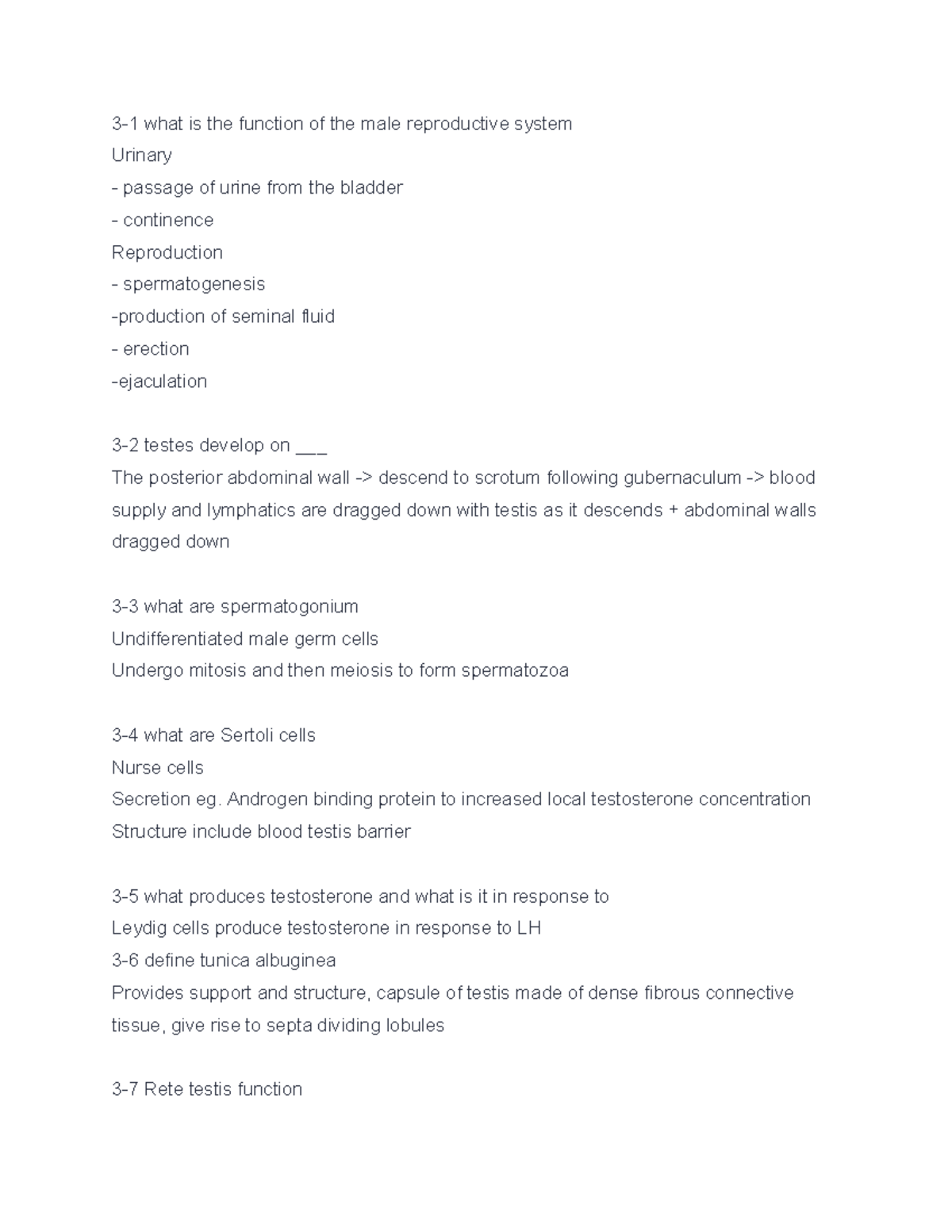 3 reproductive system complex notes - 3-1 what is the function of the ...