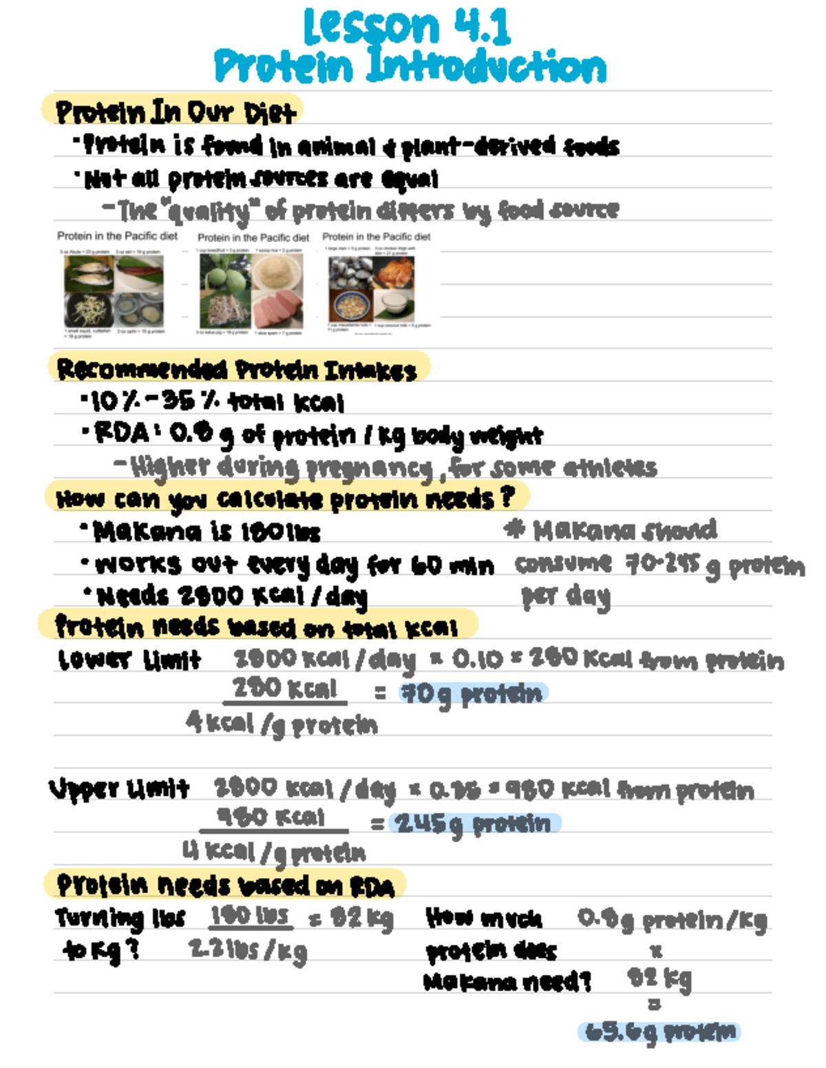 Module 4 - Protein - Lesson 4. ####### Protein Introduction ...
