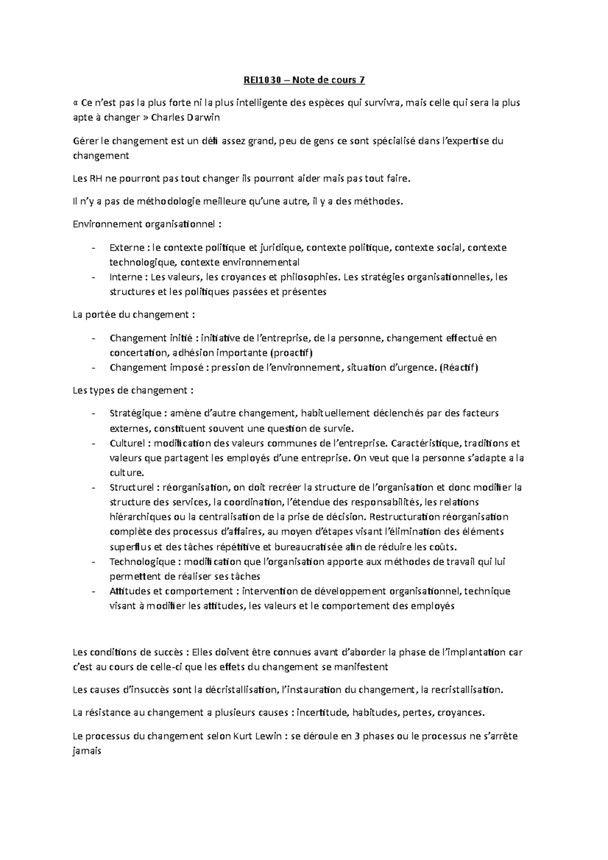 Note de cours 7 - Il n’y a pas de méthodologie meilleure qu’une autre, il y a des méthodes ...
