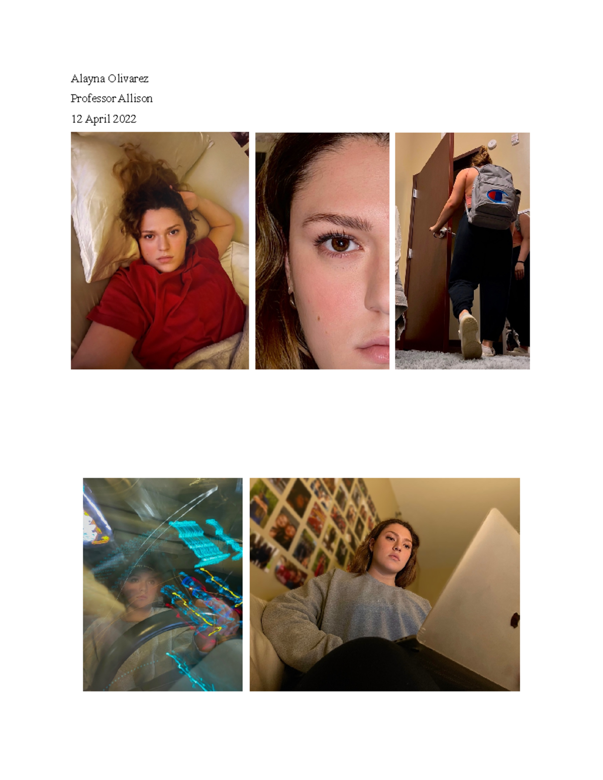 Self-Portrait Assignment - ART 188 - Pitt State - Studocu