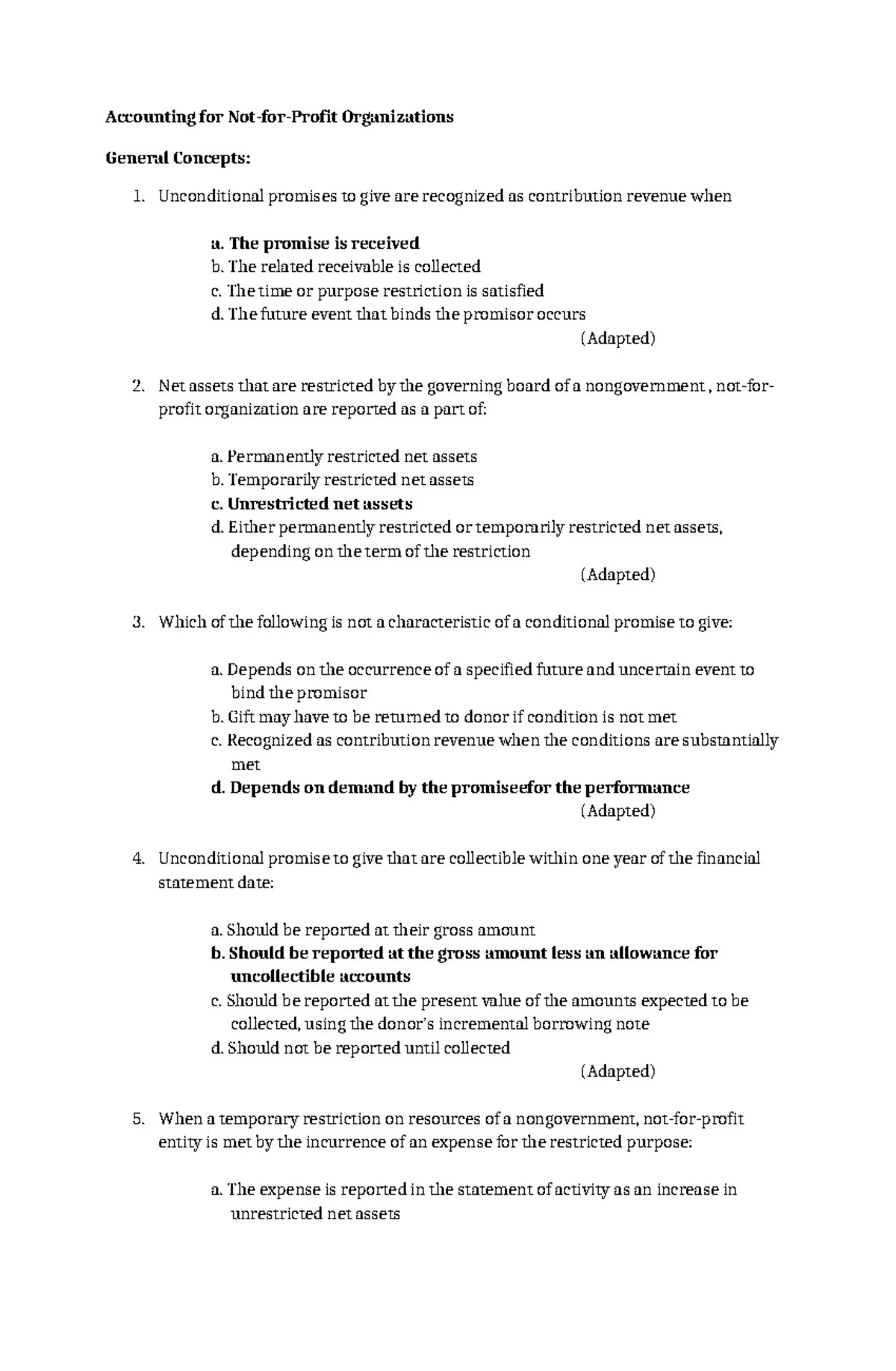Acctg for Not for Profit Organization - Accounting for Not-for-Profit ...