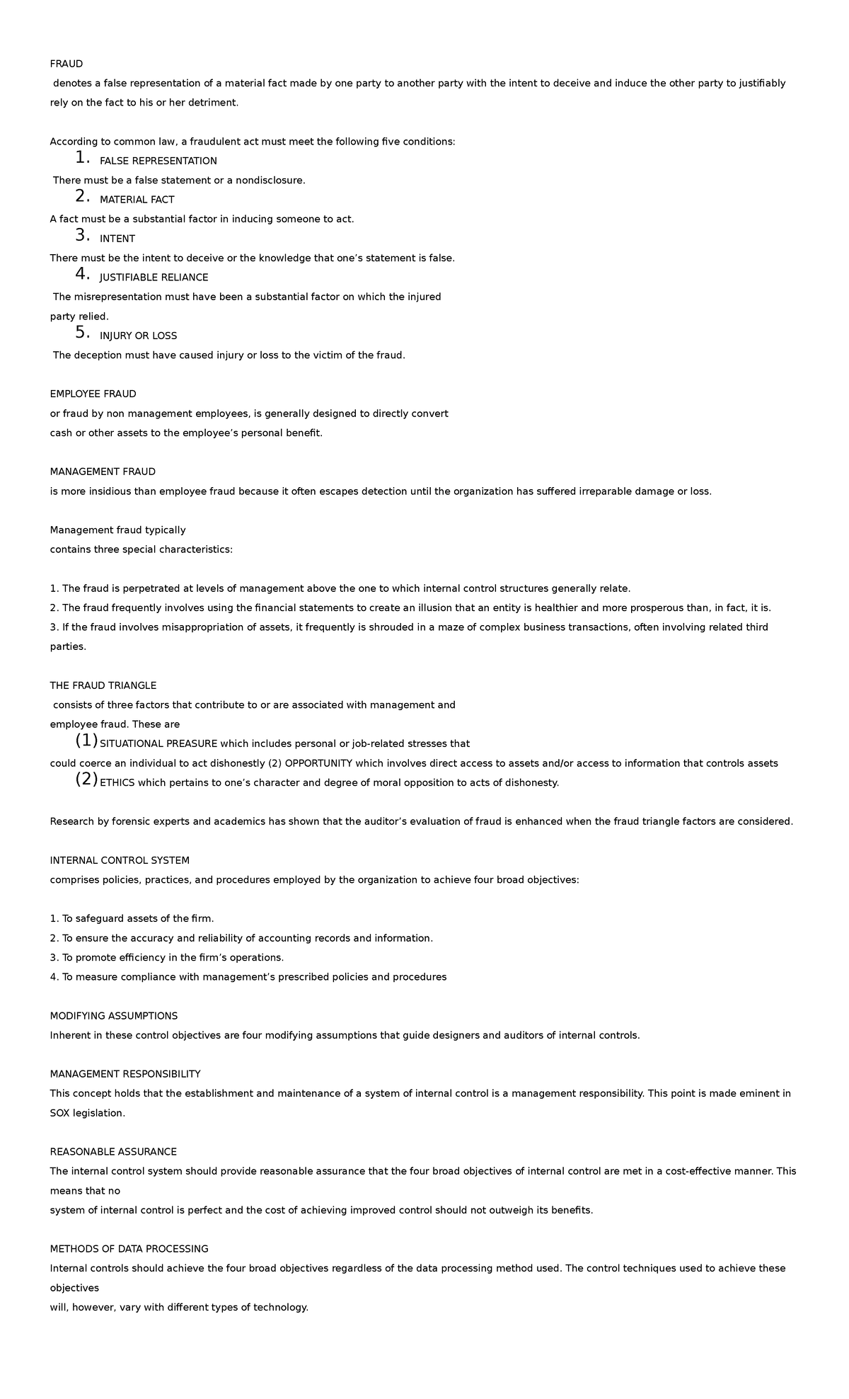 Inbound 1406077955551608839 - FRAUD denotes a false representation of a ...