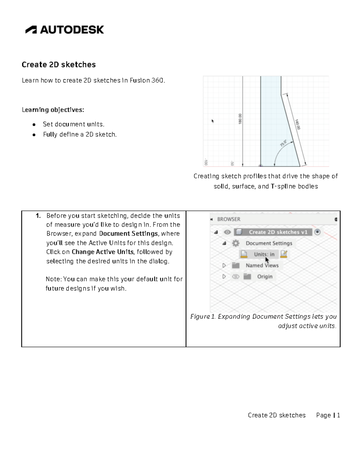 211004 SBS M6 Create-2D-sketches - Create 2D sketches Learn how to create 2D sketches in Fusion ...