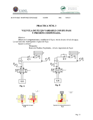 Actividad 3 potencia fluida - Nuevo León Facultad de Ingeniería Mecánica y Eléctrica Potencia ...