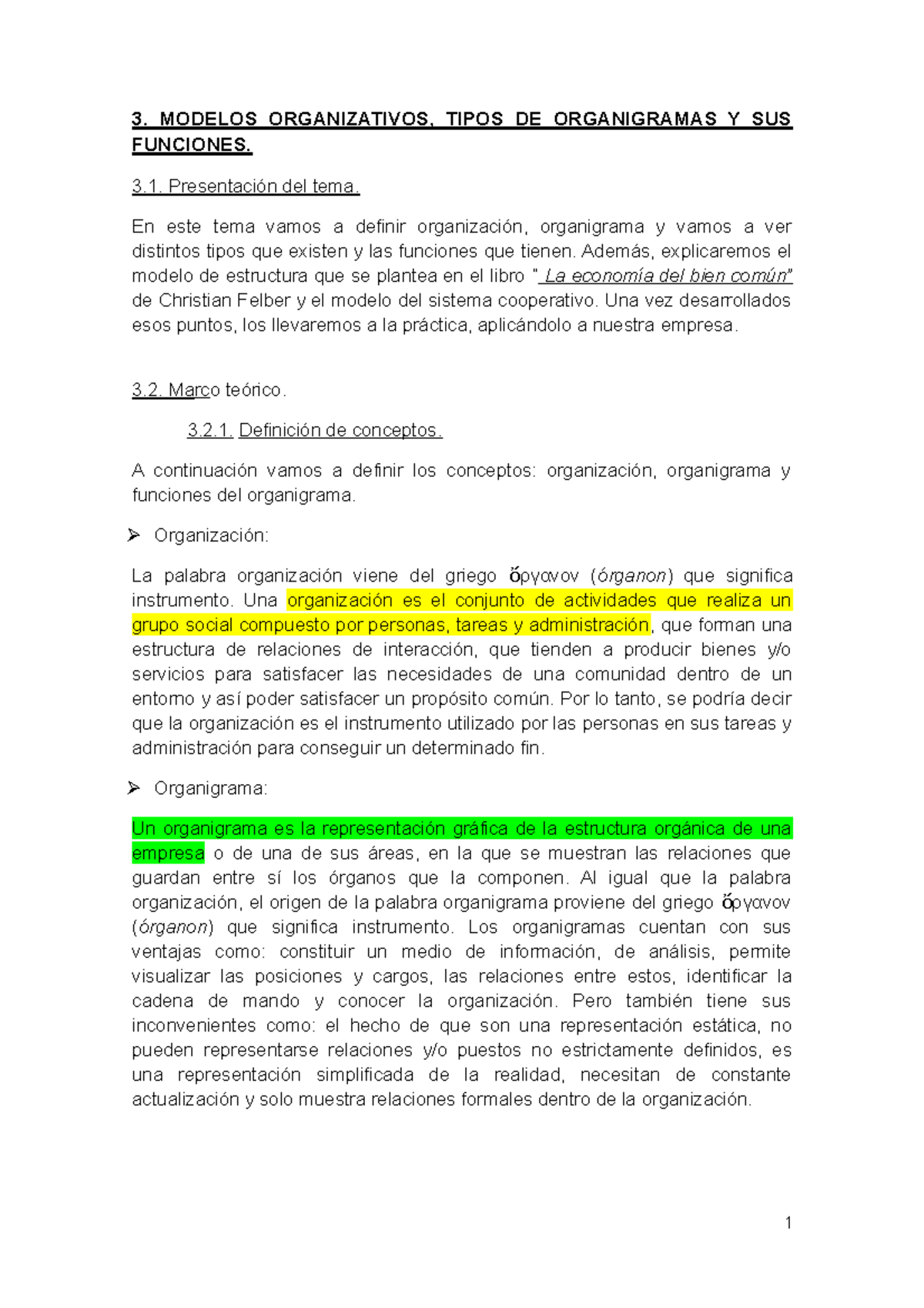 Modelos organizativos tipos de organigramas y sus funciones - 3 ...