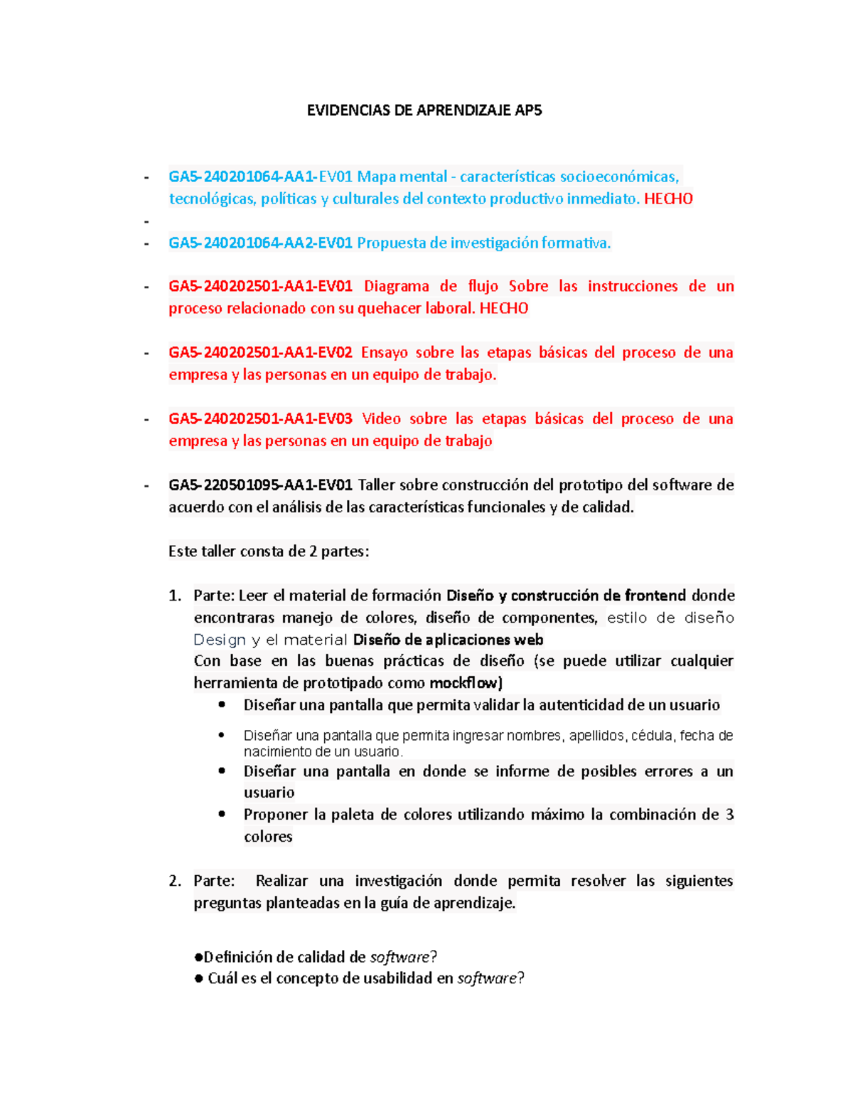 Evidencias DE Aprendizaje AP5 - EVIDENCIAS DE APRENDIZAJE AP GA5-240201064-AA1-EV01 Mapa mental ...