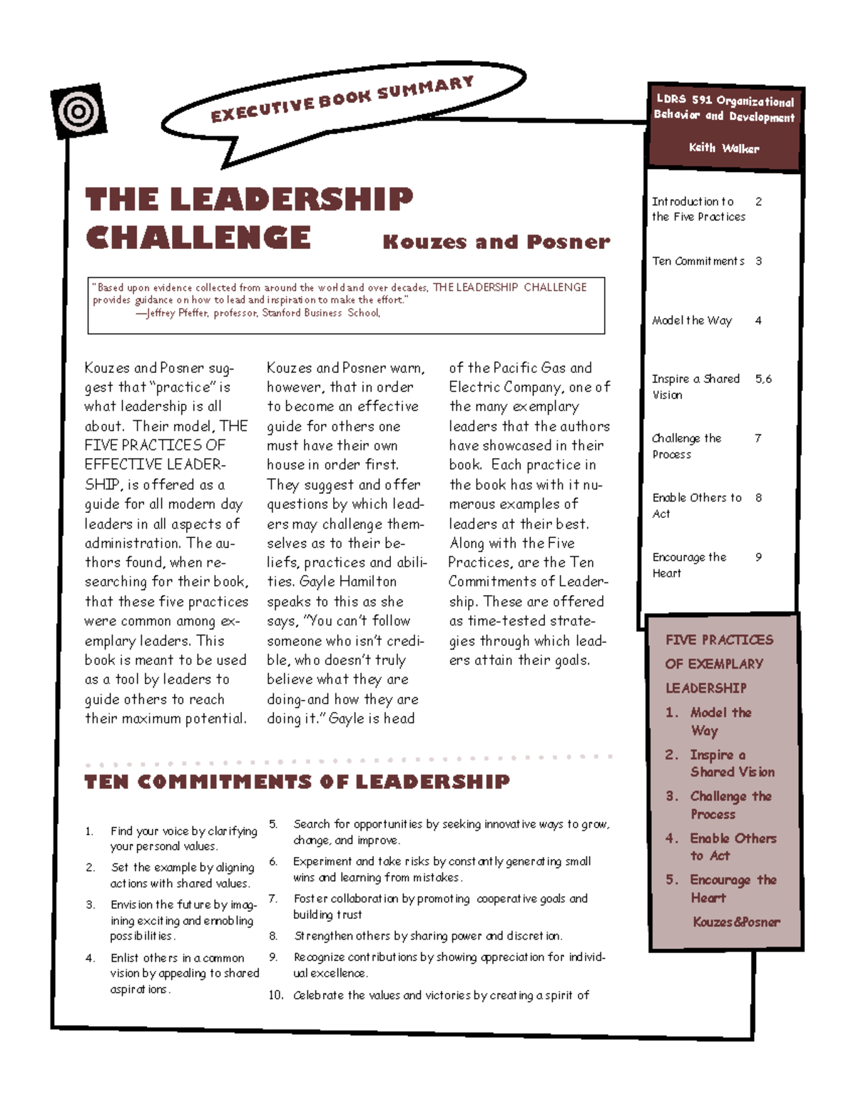 THE Leadership Challenge Kouzes and Posn - THE LEADERSHIP CHALLENGE ...