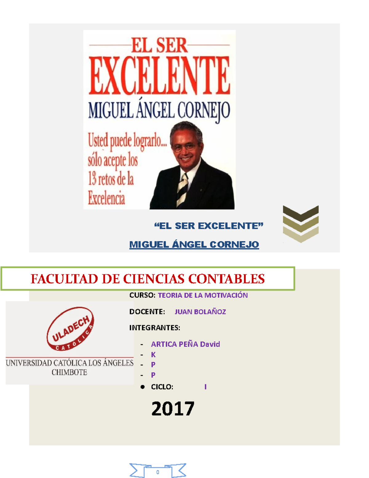 358343034 El Ser Excelente finaldocx - “EL SER EXCELENTE” MIGUEL ÁNGEL ...