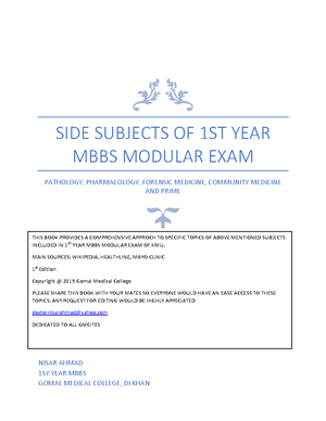 Post-Rn 2nd semester epidemiology mcqs - Post-Rn 2nd semester. Subj ...