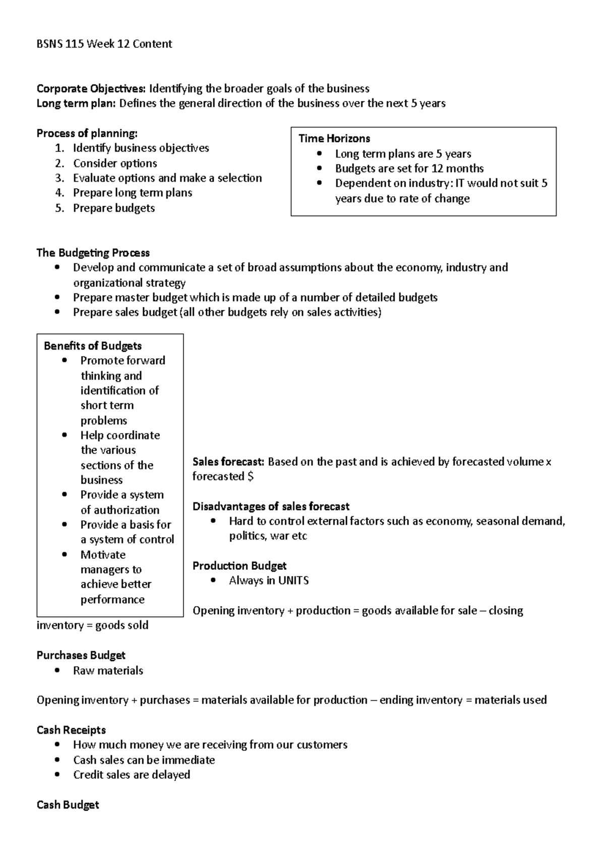 Bsns115 tut 12 - I was a tutor for this paper and made these tutorial ...