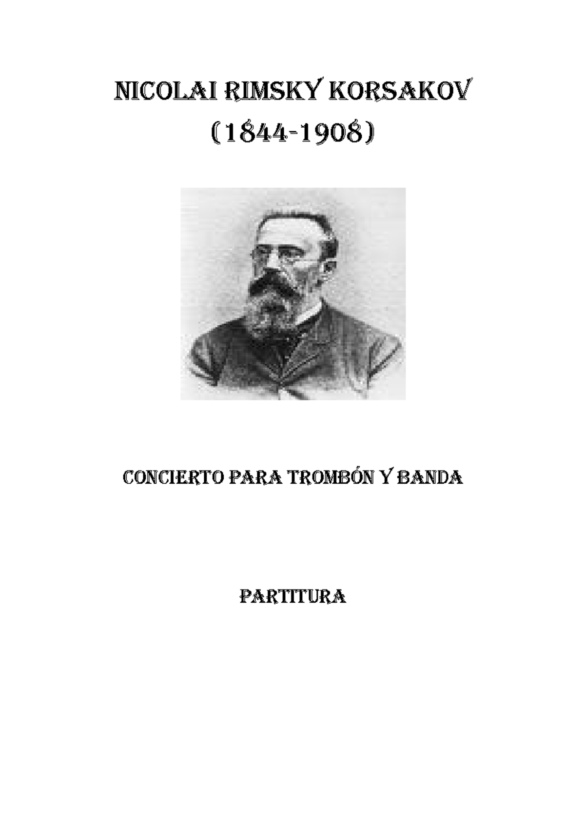 Concierto-for-trombone - NICOLAI RIMSKY KORSAKOV (1844-1908) CONCIERTO PARA TROMBÓN Y BANDA ...