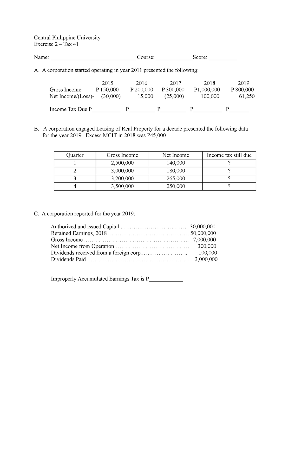 Assignment on GI, Nolco & MCIT - 2020 - Central Philippine University ...