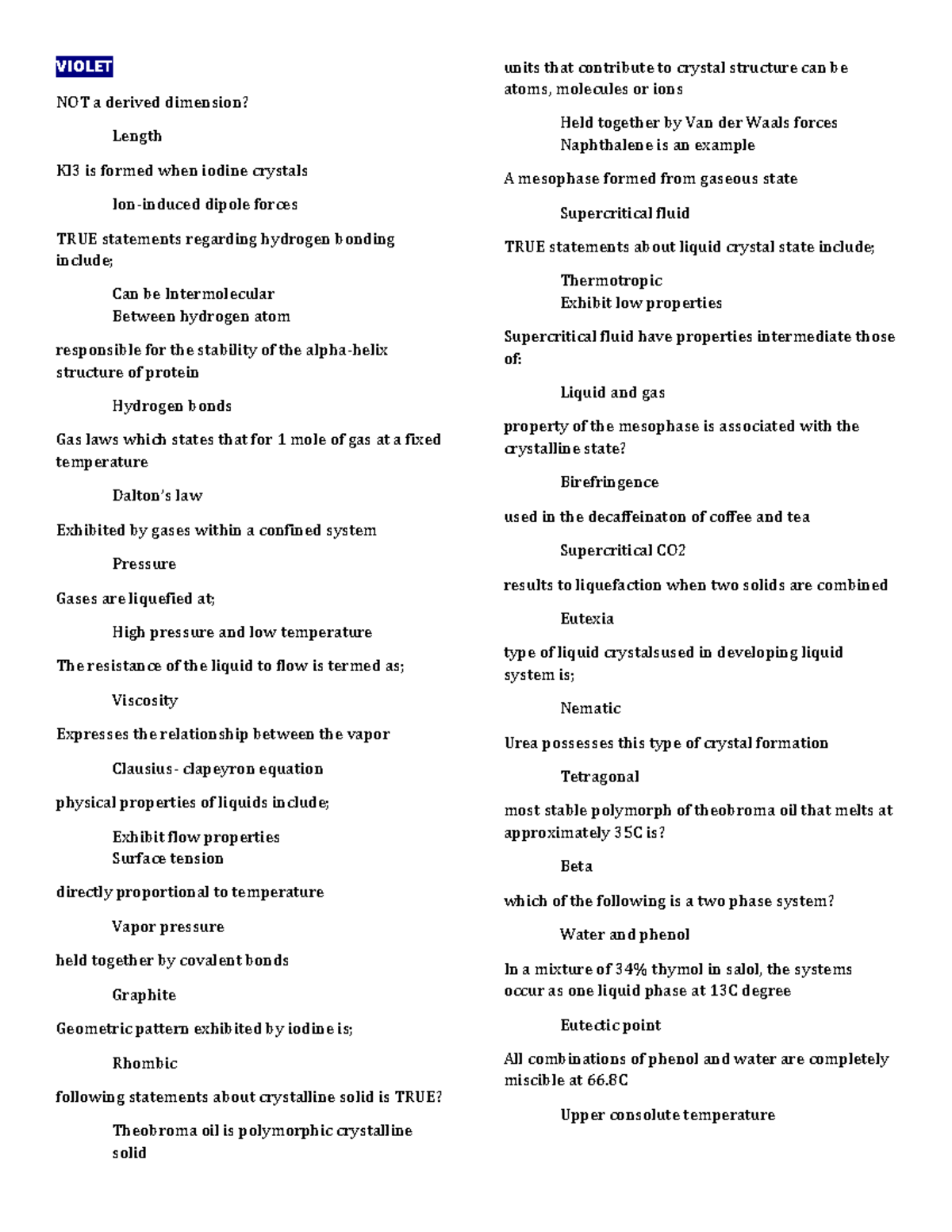 Pacop Physicalpharmtoxi - VIOLET NOT a derived dimension? Length Kl3 is ...