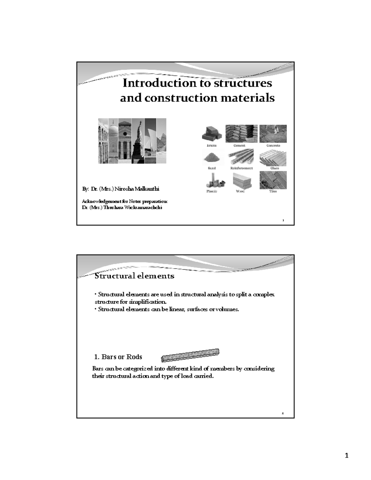 Introduction to structural elements day2 - Introduction to structures ...