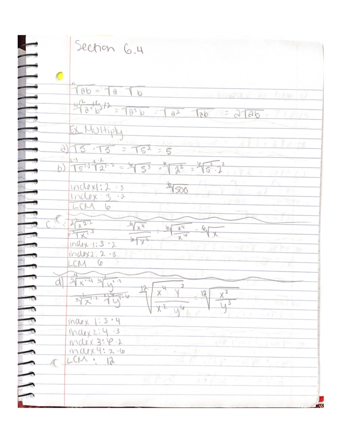 Math114- Section 6.4 - MATH 114 - Studocu