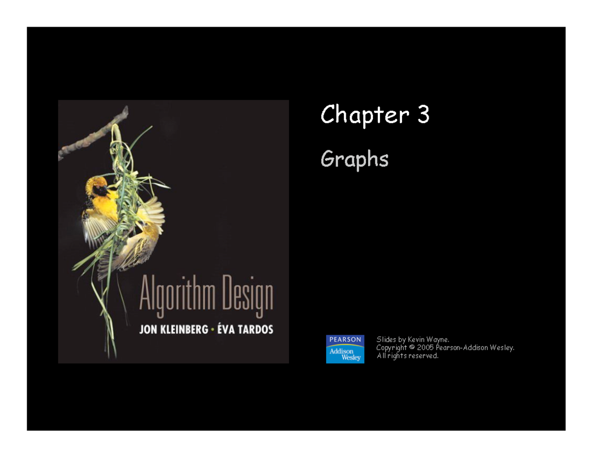 03Graphsgydyftggfhi - Chapter 3 Graphs Slides by Kevin Wayne. Copyright ...