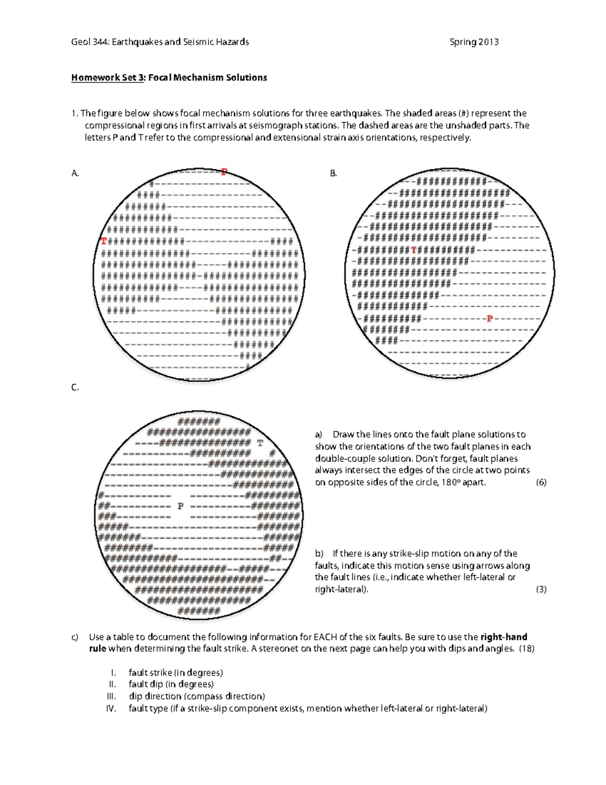 Earthquakes and Seismic Hazards - Homework 3 - Geol 344: Earthquakes ...