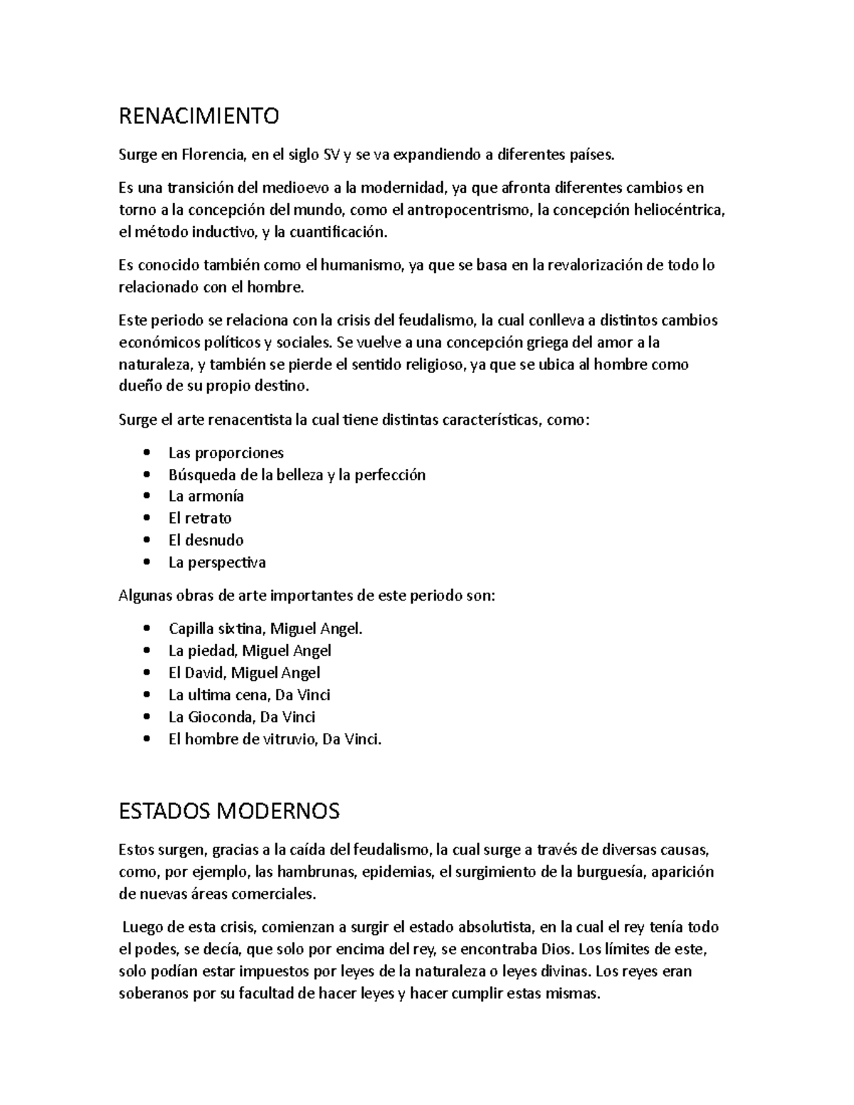 Unidad 2 sociales para el primer parcial - RENACIMIENTO Surge en ...