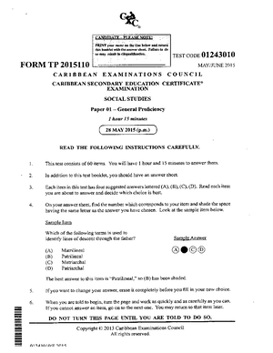 Social-studies-SBA sample - CXC SOCIAL STUDIES SCHOOL BASED ASSIGNMENT ...