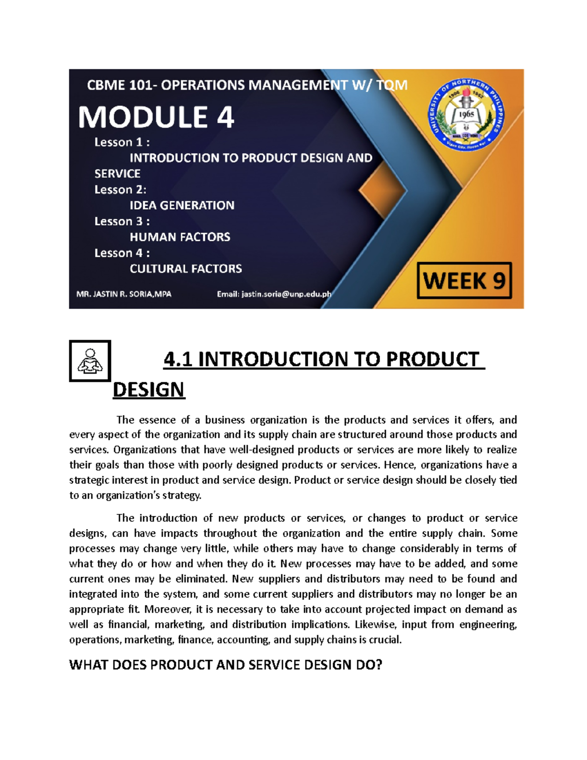 Week 9 - module 4marketing subject for you - Financial Accounting and ...