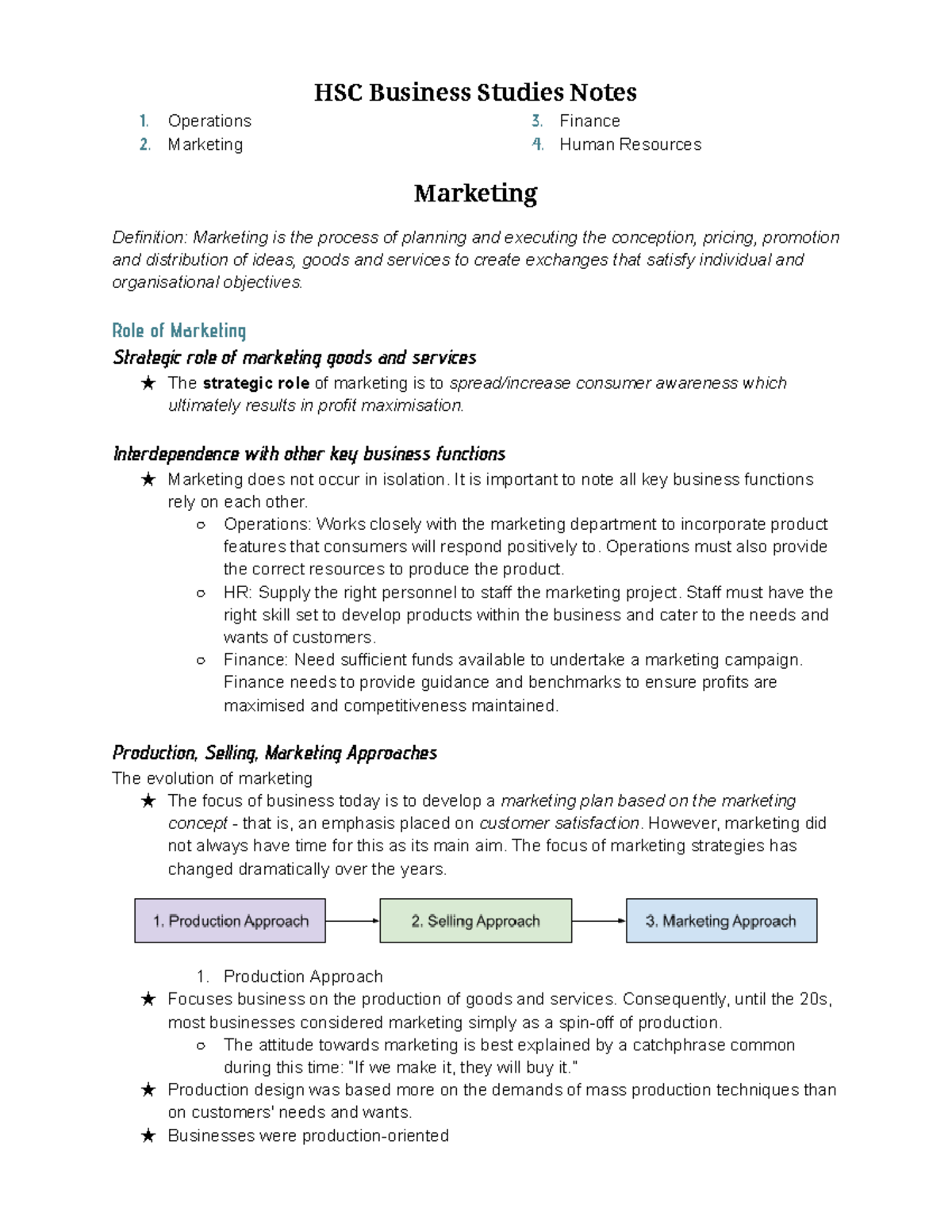 Business Studies Year 12 Notes - HSC Business Studies Notes 1 ...