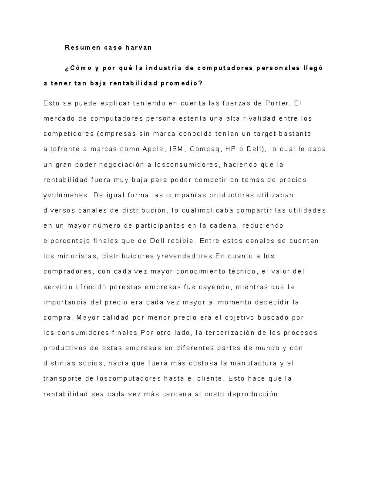 Resumen caso harvan dell - R e s u m e n c a s o h a r v a n ¿ C ó m o ...