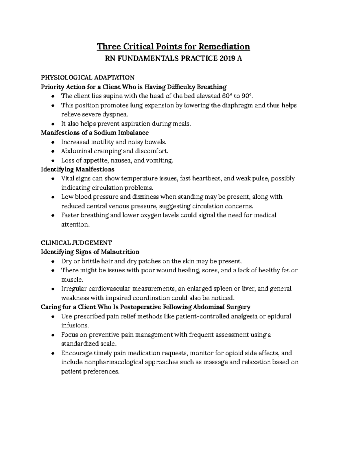 Three Critical Points for Remediation - Tianna Soto - Three Critical ...