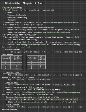 Biochemistry Chapter 12 - CHEM 281 - Studocu