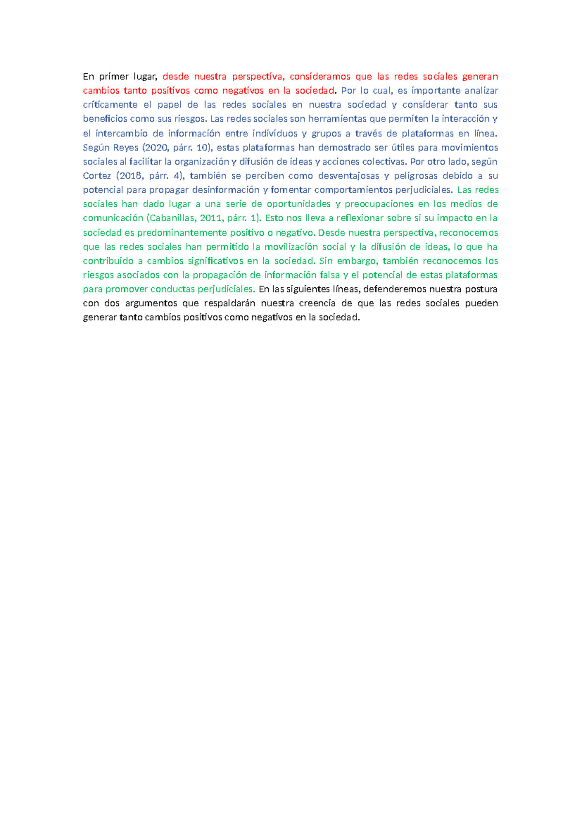 Definicion - dsdsdsds - En primer lugar, desde nuestra perspectiva ...