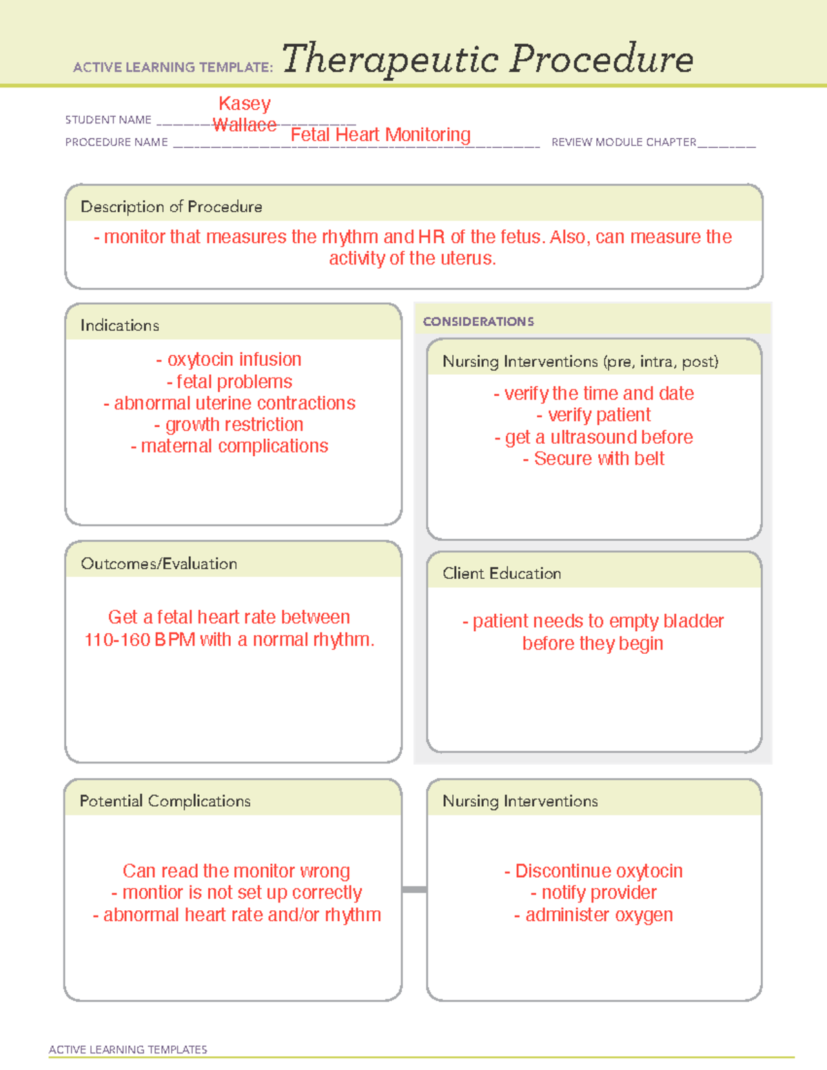 Fetal Heart Monitor 123 - ACTIVE LEARNING TEMPLATES Therapeutic ...