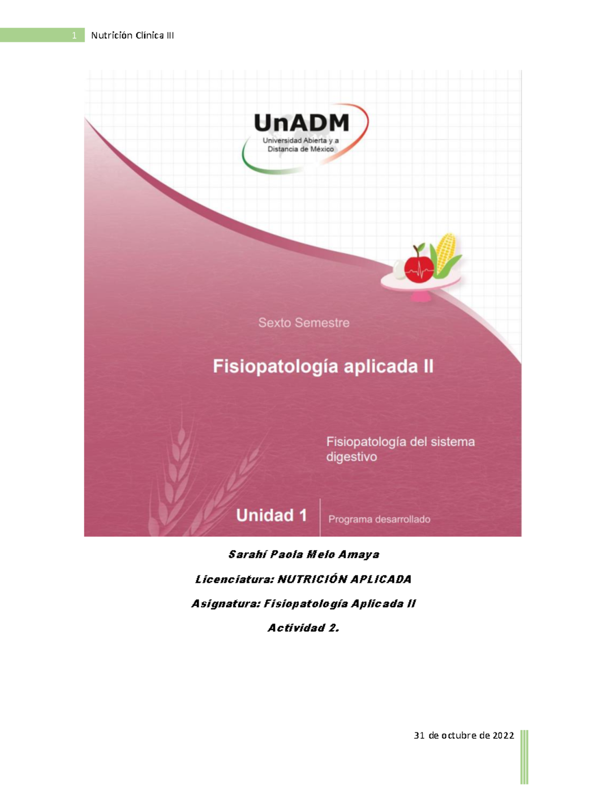 NFAP2 U1 A2 SAMA - fisio - Sarahí Paola Melo Amaya Licenciatura ...