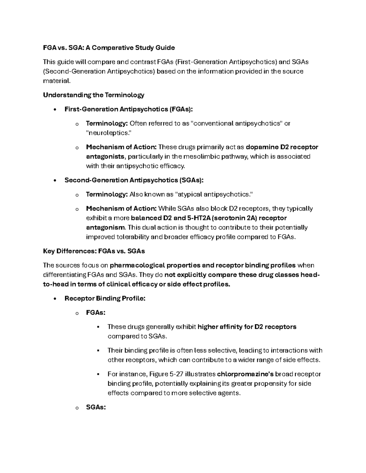 FGA vs SGA - A Comparative Study Guide - FGA vs. SGA: A Comparative Study Guide This guide will ...