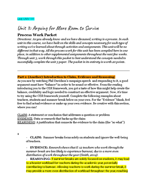 Narrative essay - Process memo In writing this essay I faced a few ...