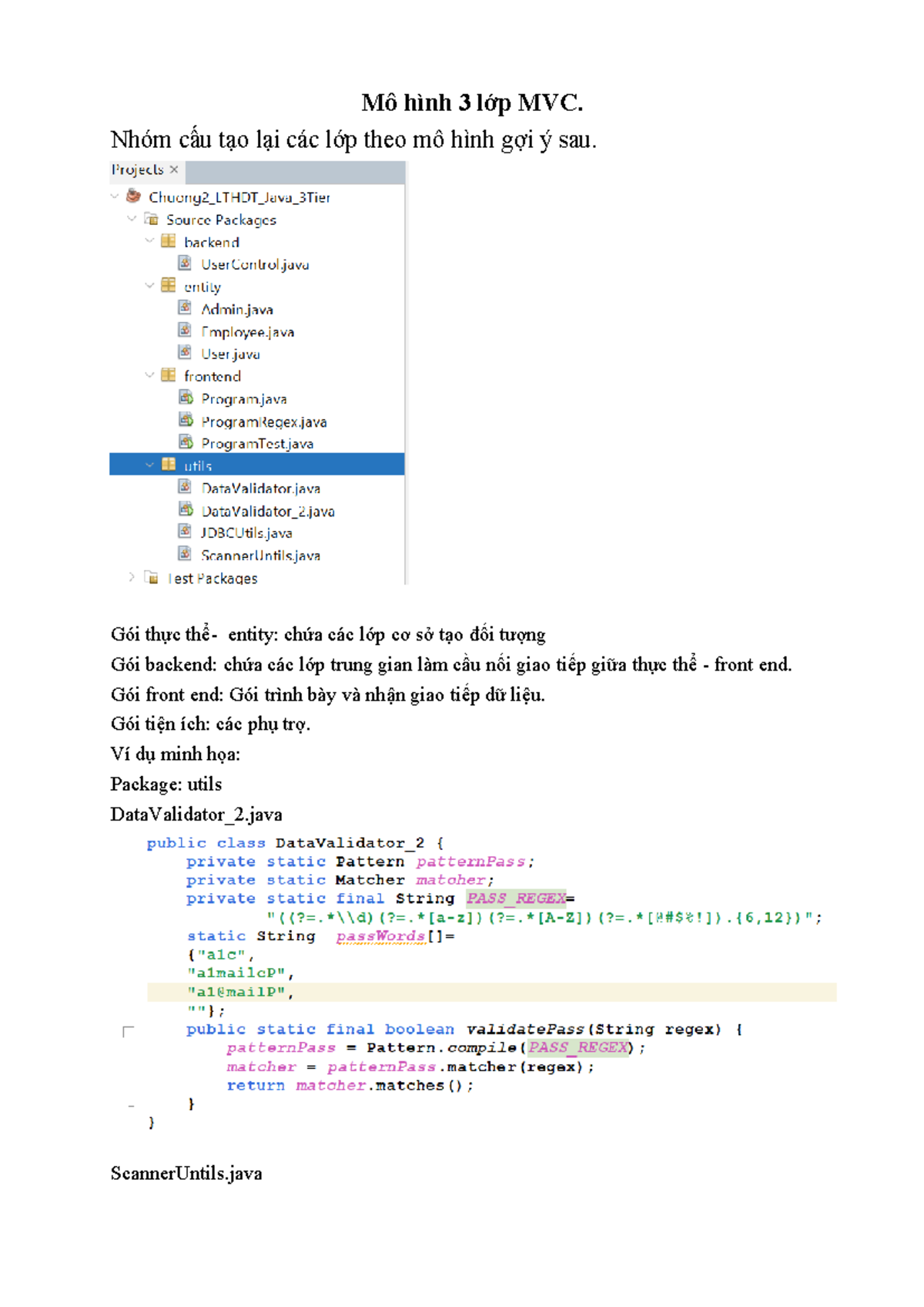 Mo Hinh 3Lop - mo hinh mvc - java haui - Mô hình 3 lớp MVC. Nhóm cấu ...