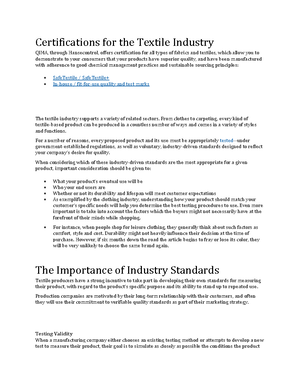Textile Testing And Quality Control - 12) What are the different ways ...