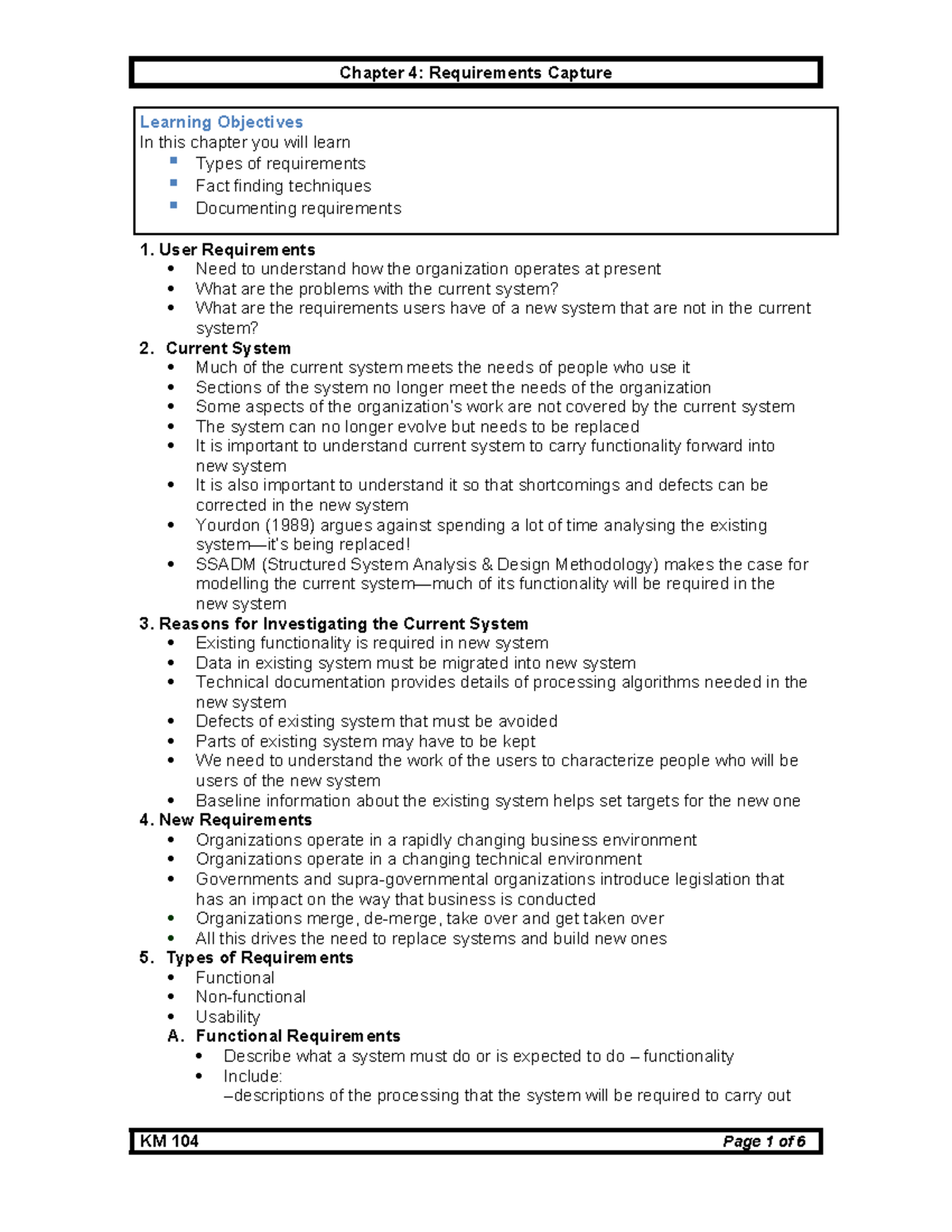 Chap04 - Chapter 4 note - Learning Objectives In this chapter you will ...