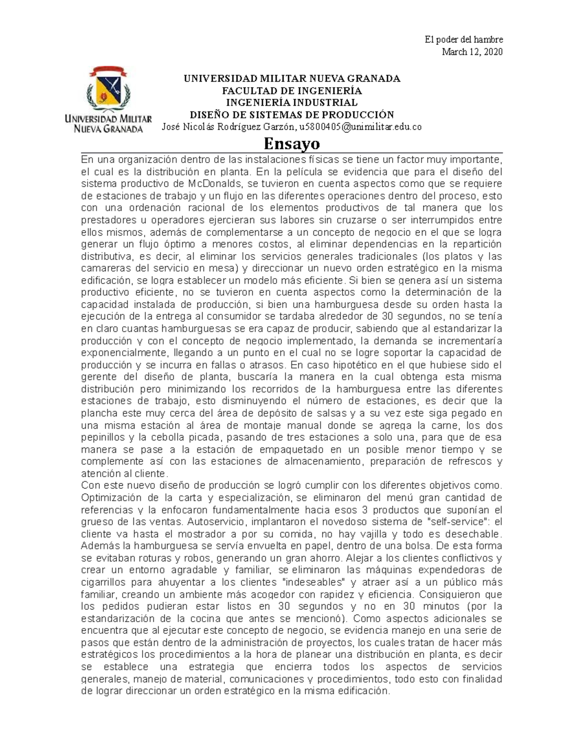 El poder del hambre - Hdjebe - El poder del hambre March 12, 2020 ...