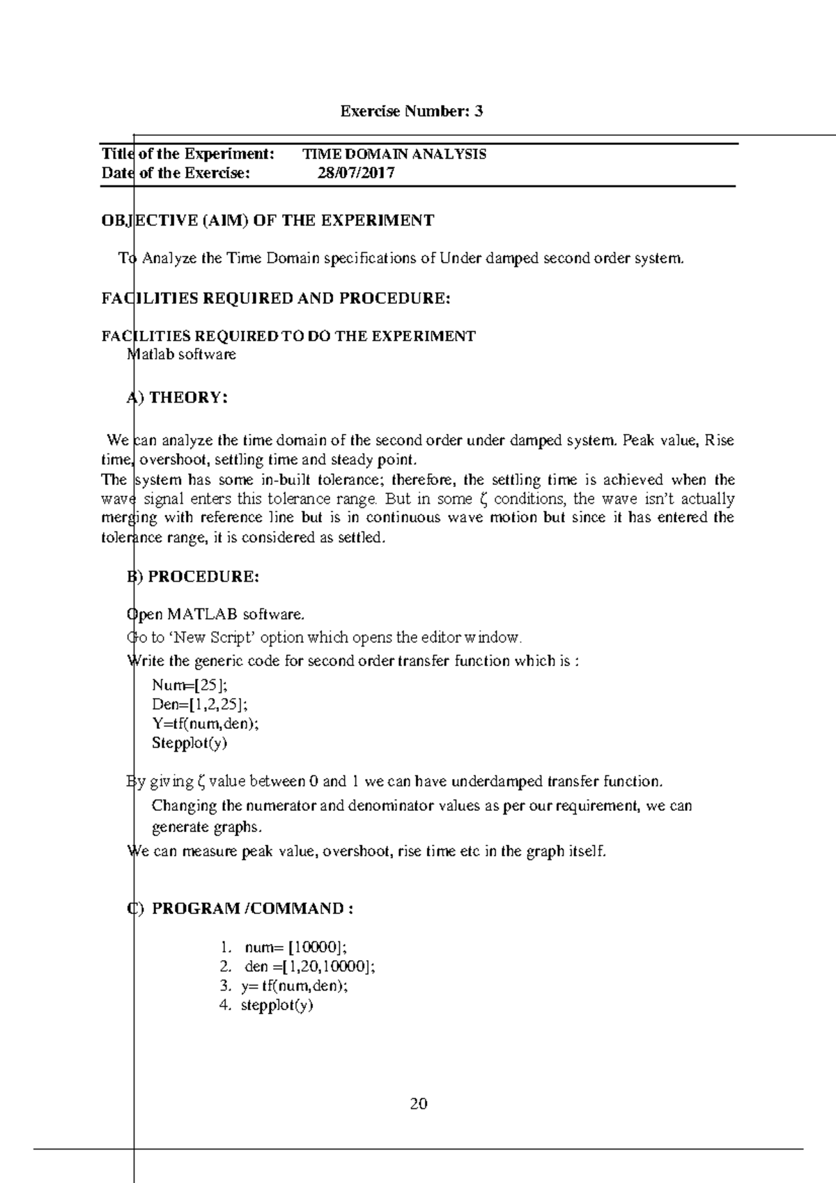 Experiement-3 Feedback-and-Control-System-Manual 48921260 - Exercise ...