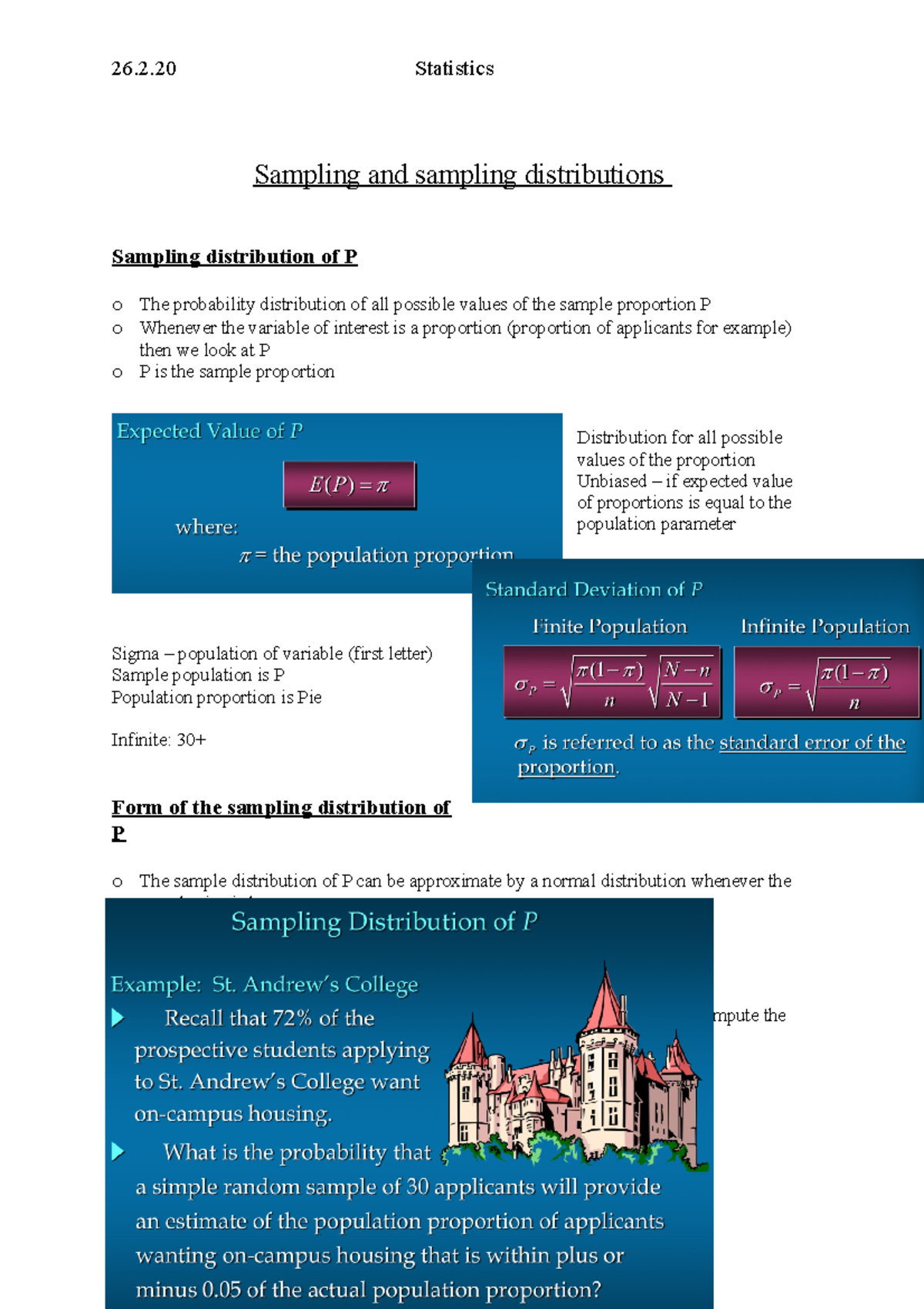 Sampling and sampling distributions - Sampling and sampling ...