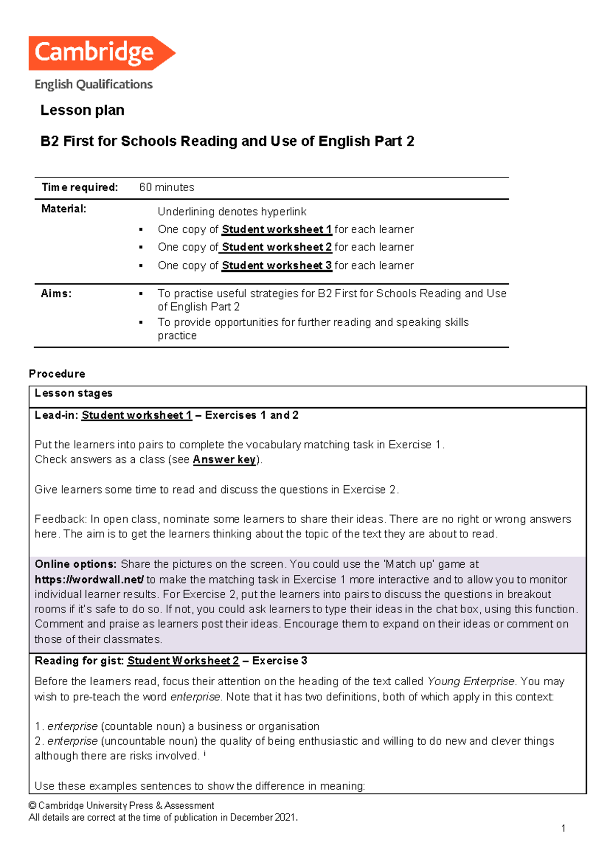 181509 cambridge english b2 first for schools reading and use of ...