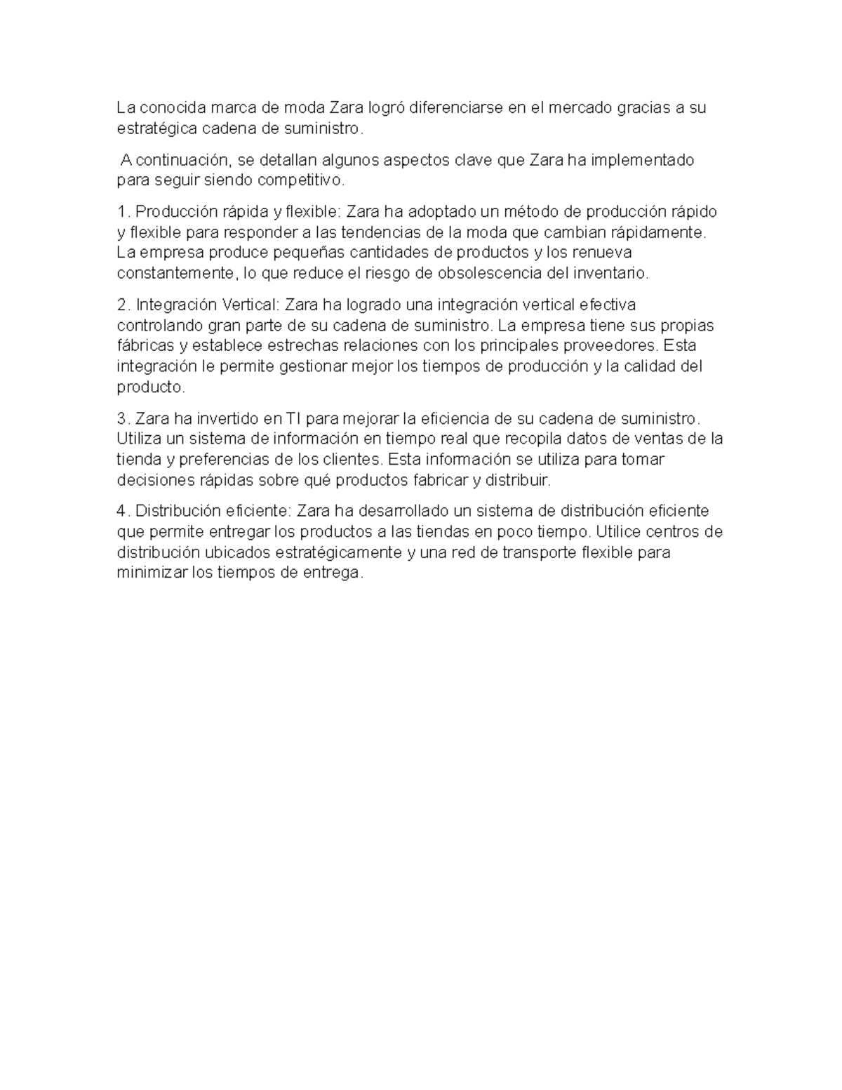 Zara parte 1 - apuntes trabajo de grado - La conocida marca de moda ...