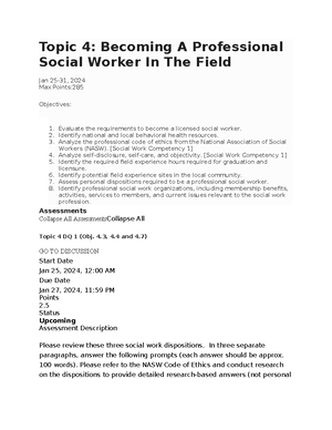 UNV-510-RS-T3Social Work Disposition Worksheet - UNV-510 Topic 3 ...