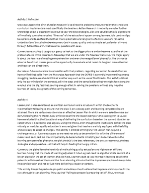FS 2 Activity 1 - None - E- PORTFOLIO FOR FIELD STUDY 2 Domain 1 ...