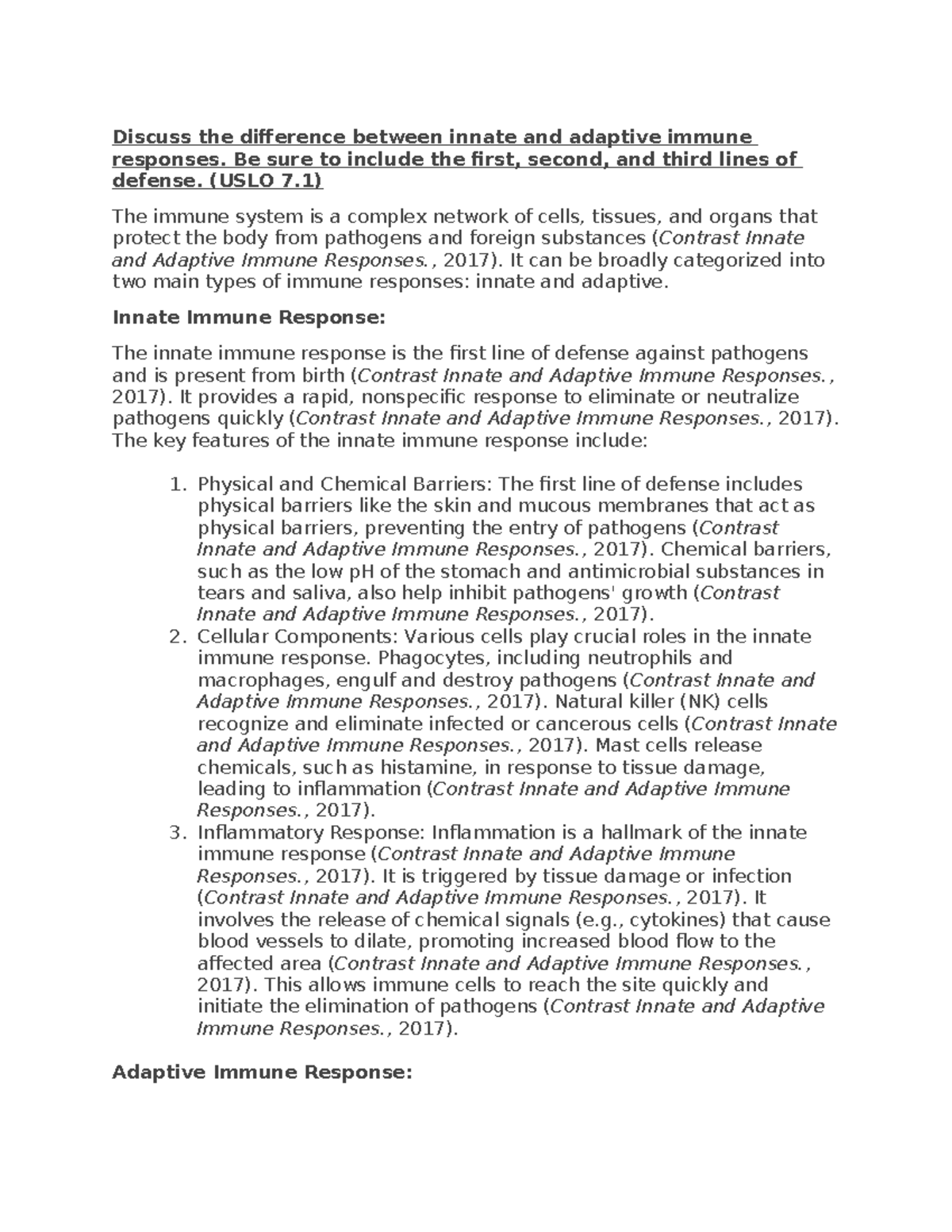 Micro week 7 disc - 100% was achieved. - Discuss the difference between ...