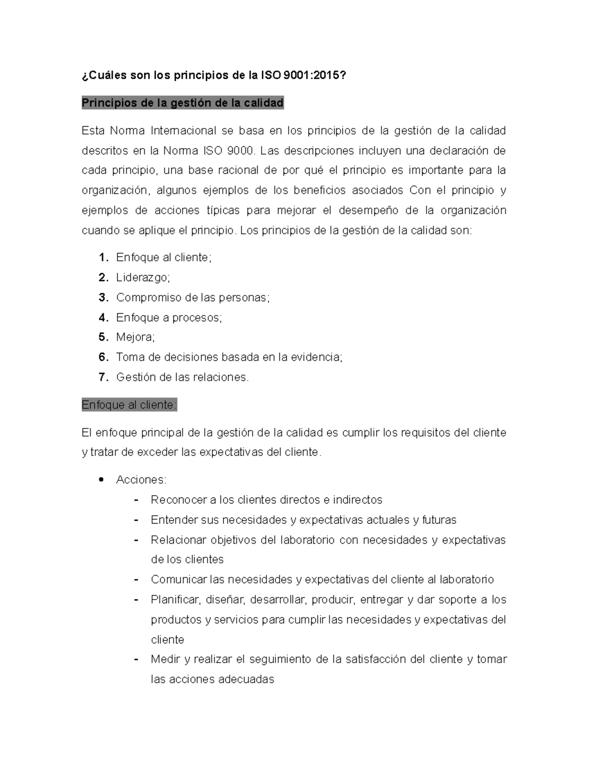 Cuáles son los principios de la ISO 9001 - ¿Cuáles son los principios ...