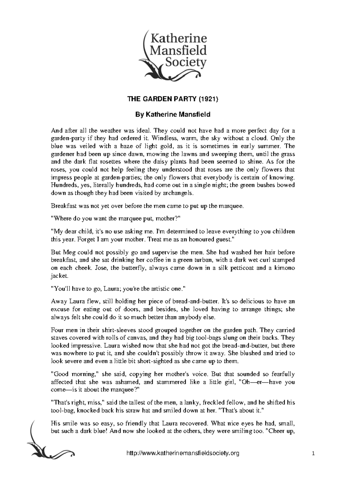 THE- Garden- Party 1921 - And after all the weather garden-party if ...