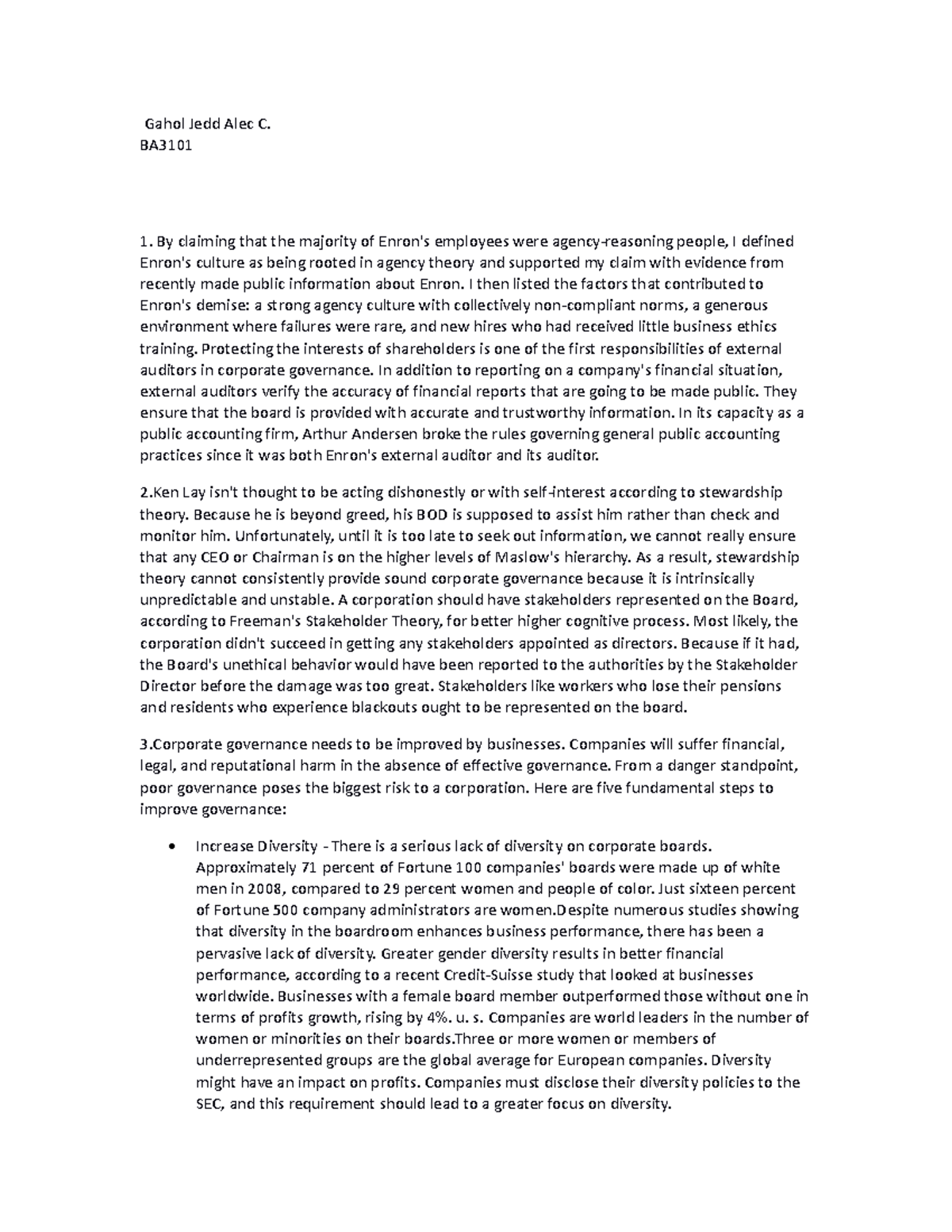 Gahol- Ernon Scandal - Gahol Jedd Alec C. BA By claiming that the ...