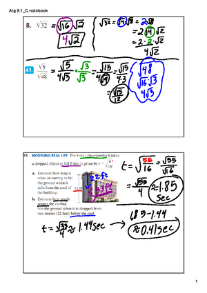 Solving Quadratics by Square Roots - Algebra 1 Mr. Kim Name Patrick ...