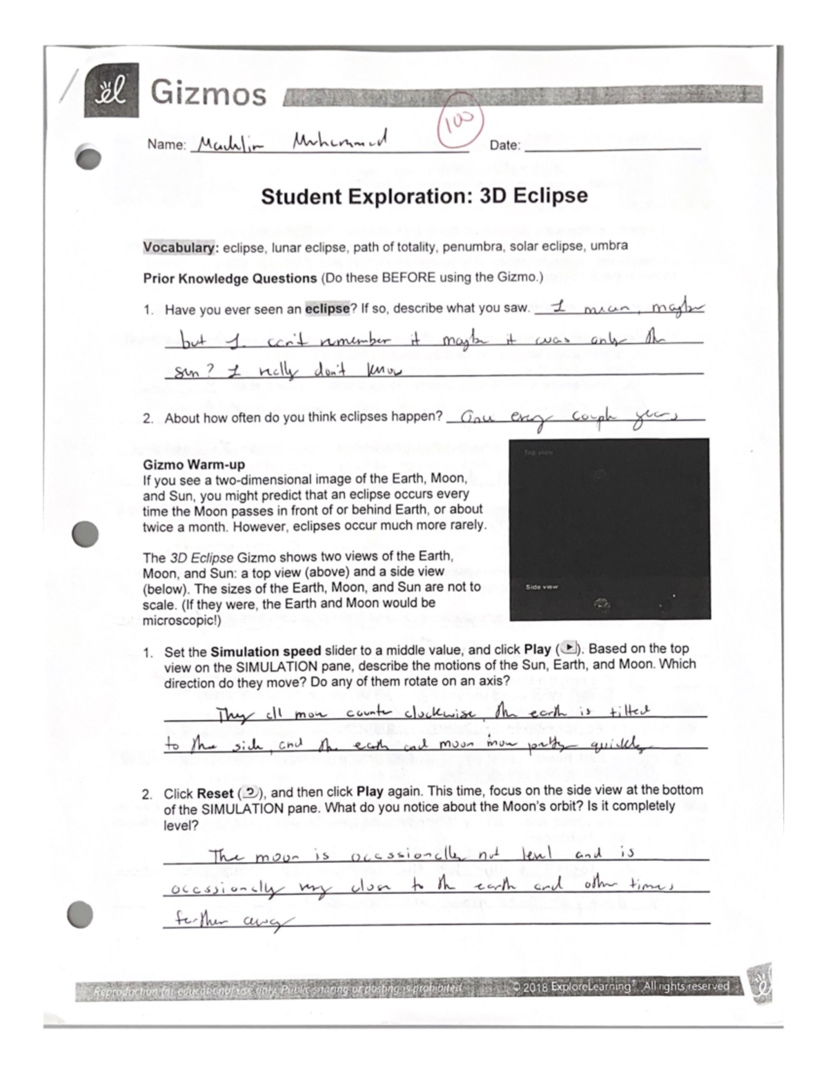 3D Eclipse Gizmos - Studocu